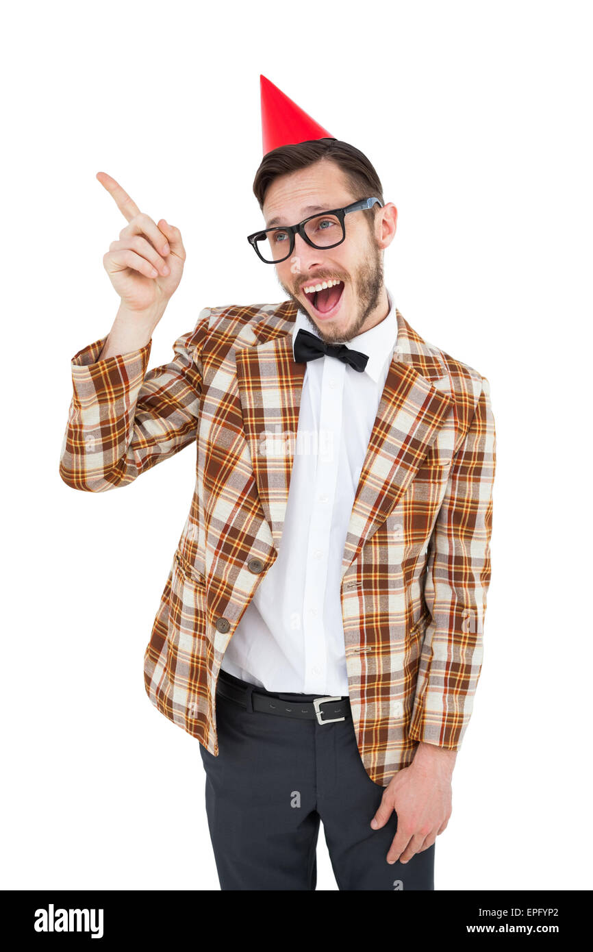 Man in brown jacket pointing hi-res stock photography and images - Alamy