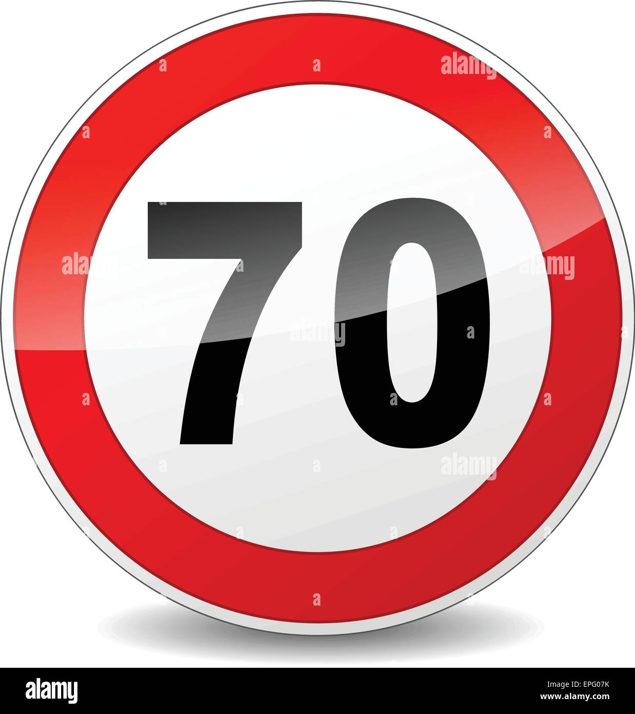 illustration of red and black speed limit sign Stock Vector Image & Art ...