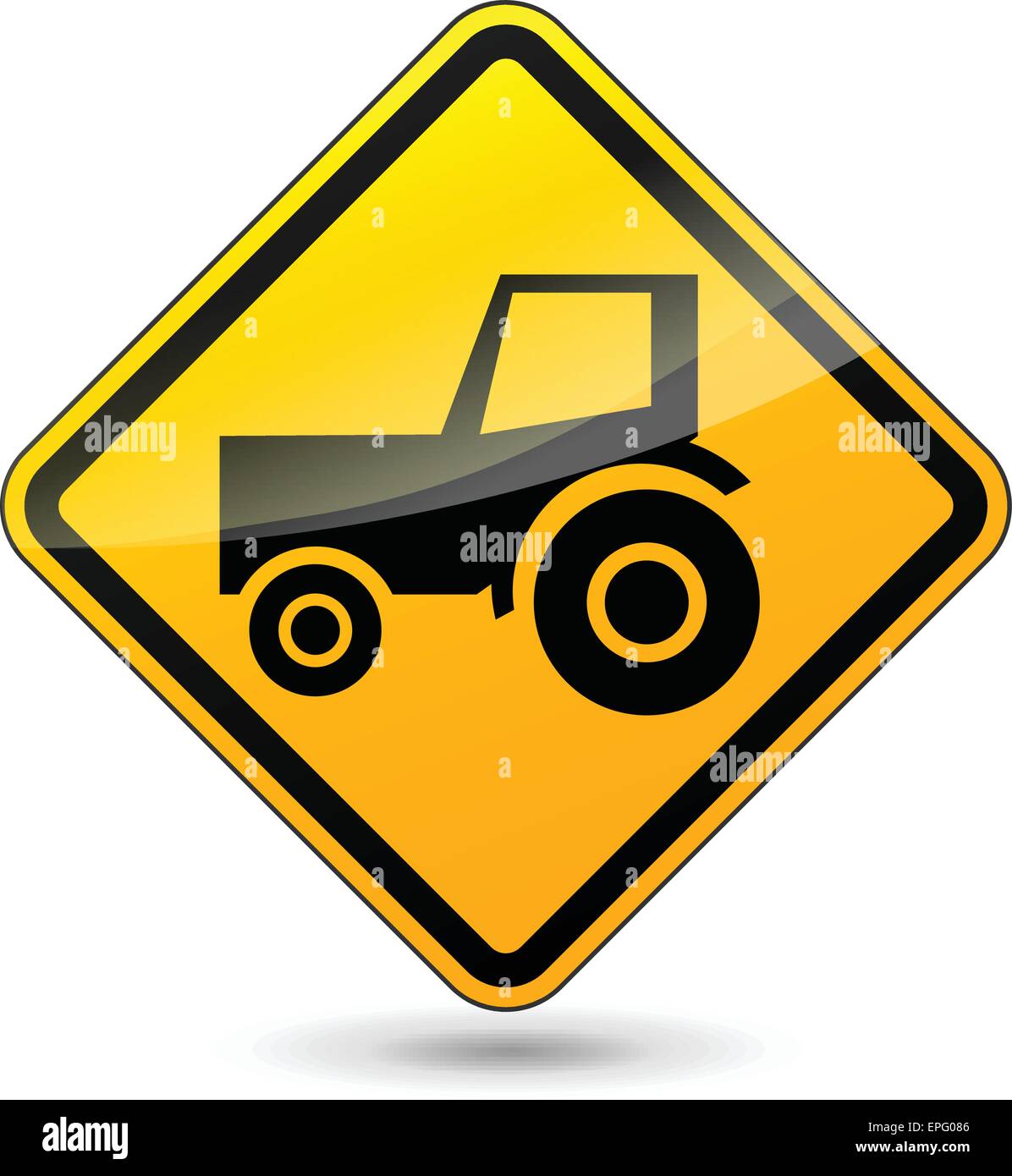 Farm safety warning sign Stock Vector Images - Alamy