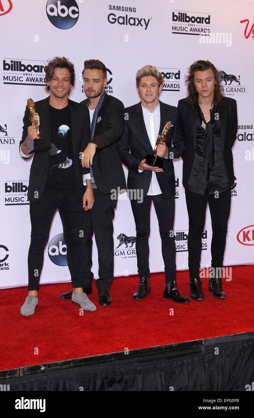 Las Vegas, NV, USA. 17th May, 2015. One Direction in the press room for ...
