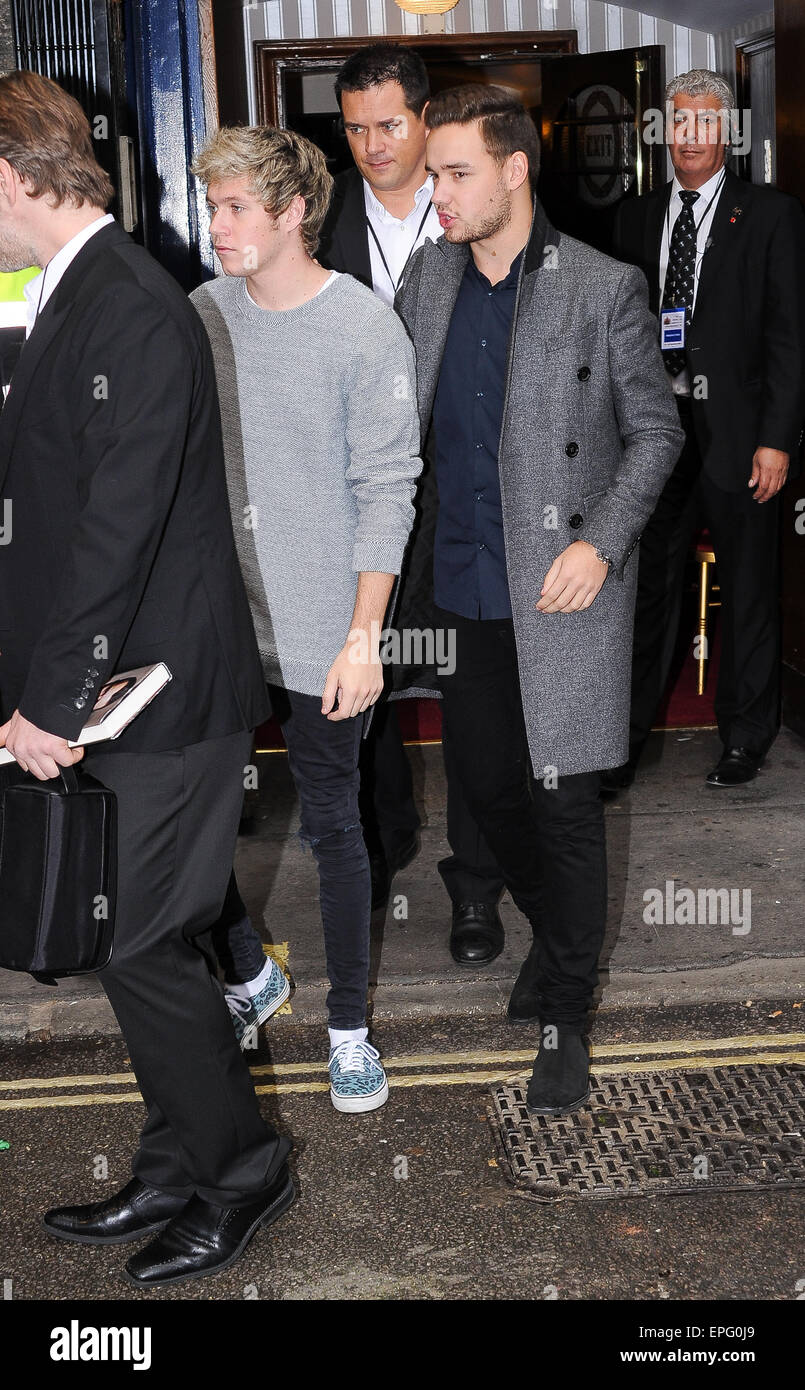 One Directions's Niall Horan and Liam Payne seen leaving the London ...