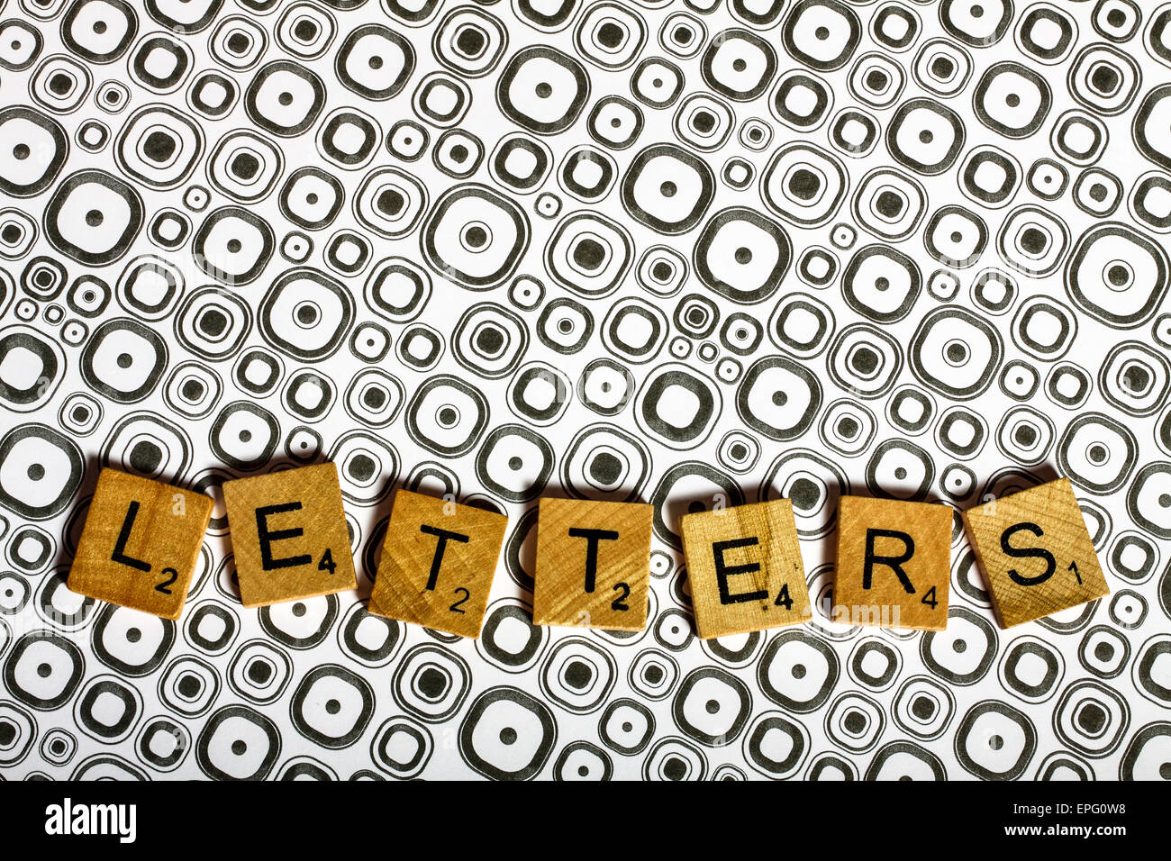 Black letters spelling word hi-res stock photography and images - Alamy