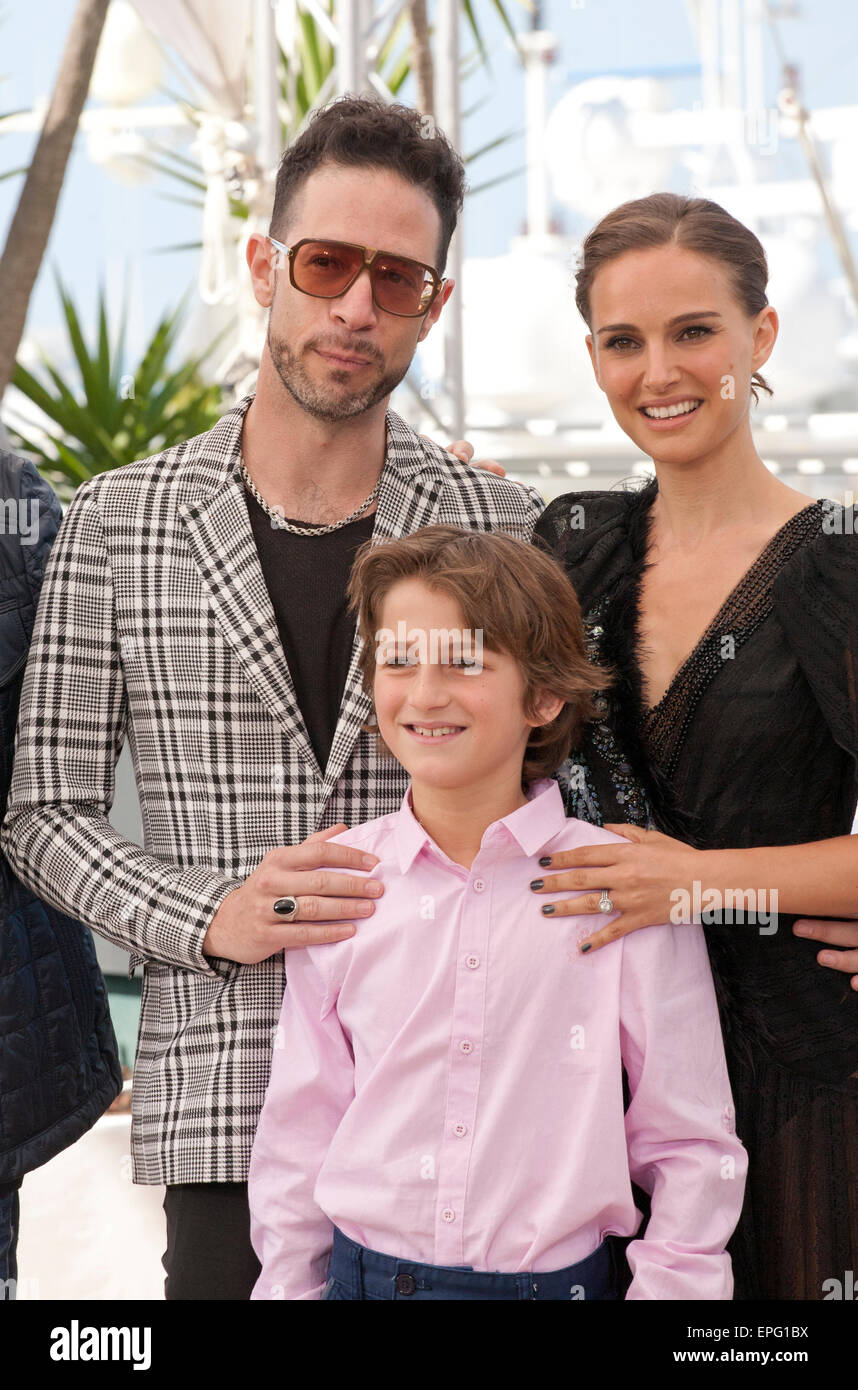 Cannes, France. 17th May, 2015. Actors Gilad Kahana and Amir Tessler ...