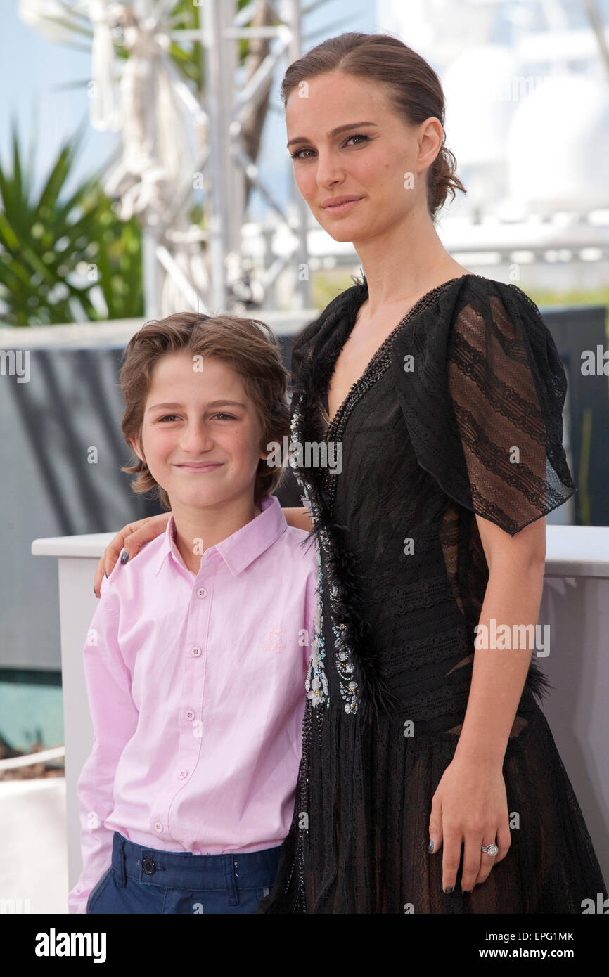Cannes, France. 17th May, 2015. Director Natalie Portman and actor Amir ...