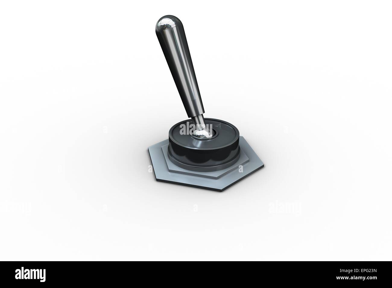 Digitally generated metal flip switch Stock Photo - Alamy