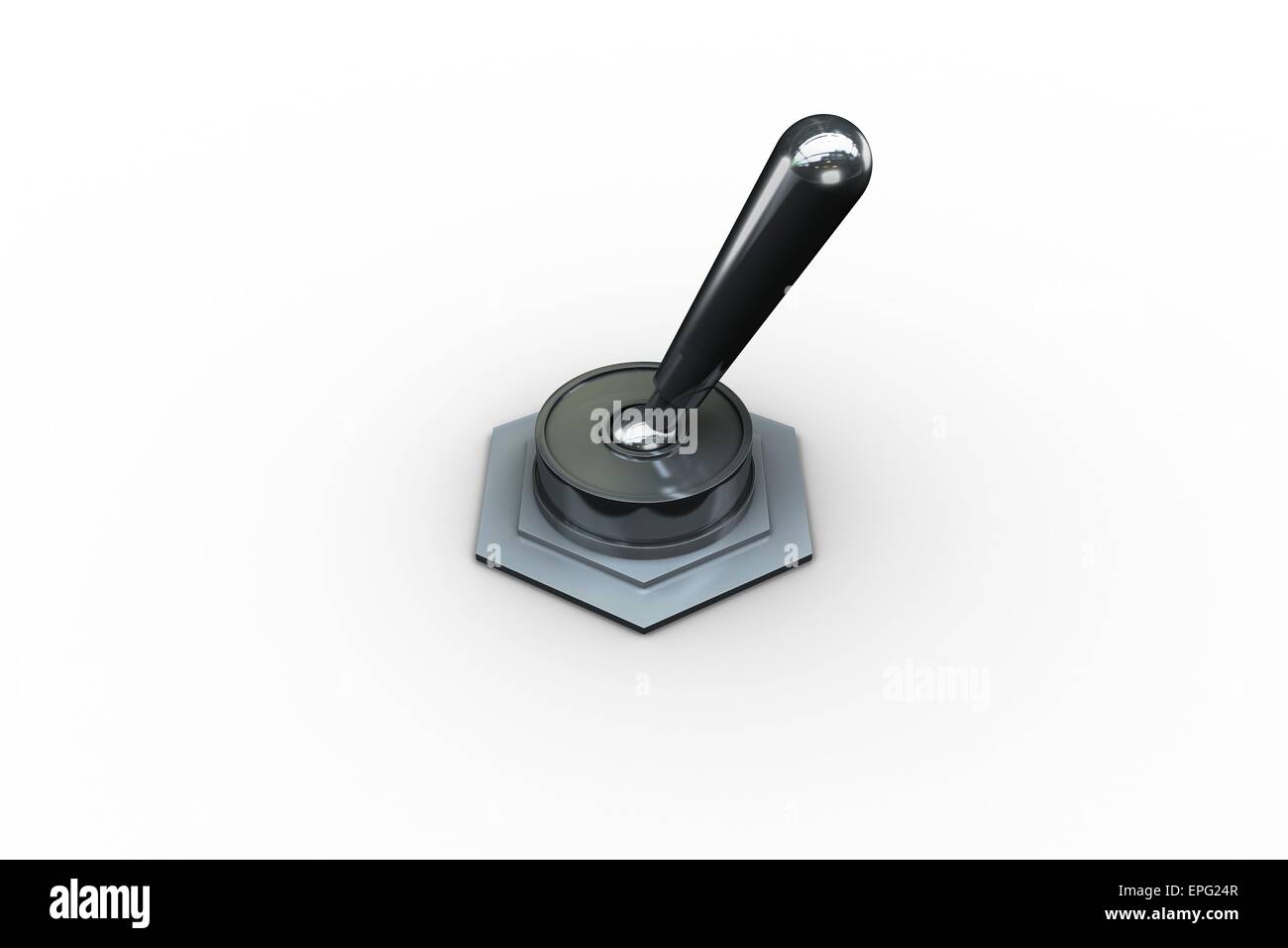 Digitally generated metal flip switch Stock Photo - Alamy