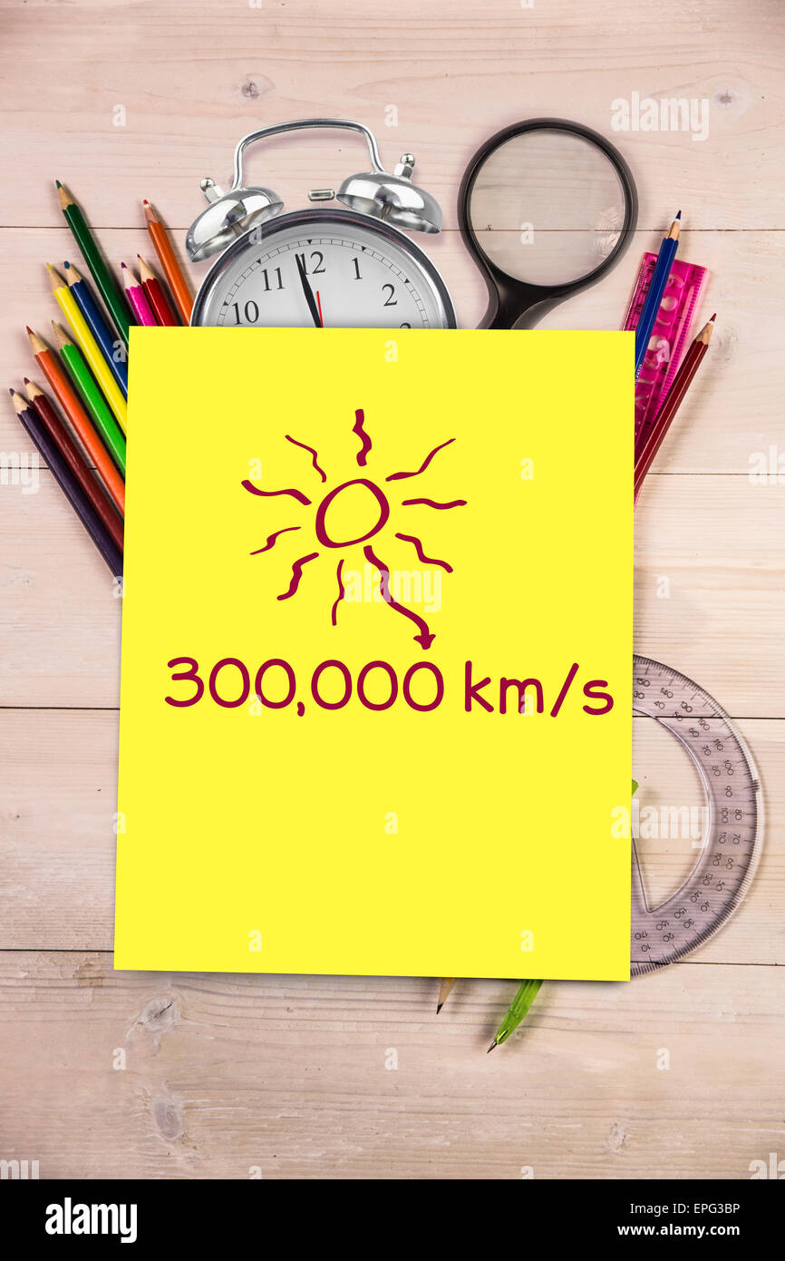 Composite image of distance to the sun Stock Photo - Alamy