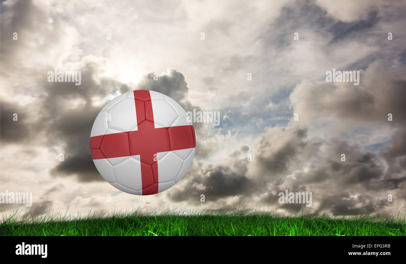 Composite image of football in england colours Stock Photo - Alamy