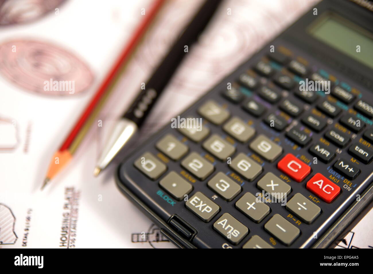 Scientific calculator pen pencil hi-res stock photography and images ...