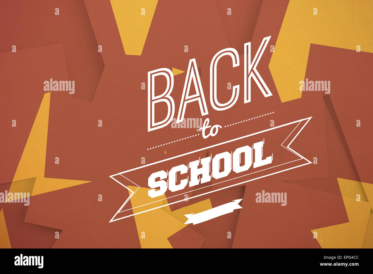 Composite image of back to school message Stock Photo - Alamy