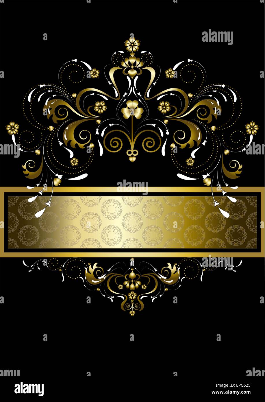 Original gold pattern for banner Stock Vector Image & Art - Alamy