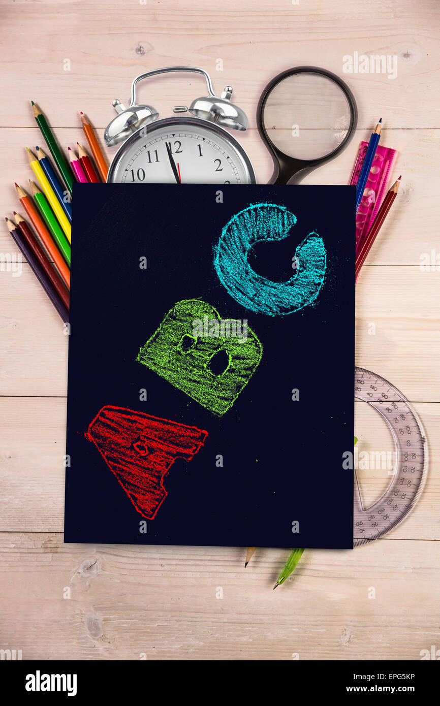 Composite image of abc letters Stock Photo - Alamy