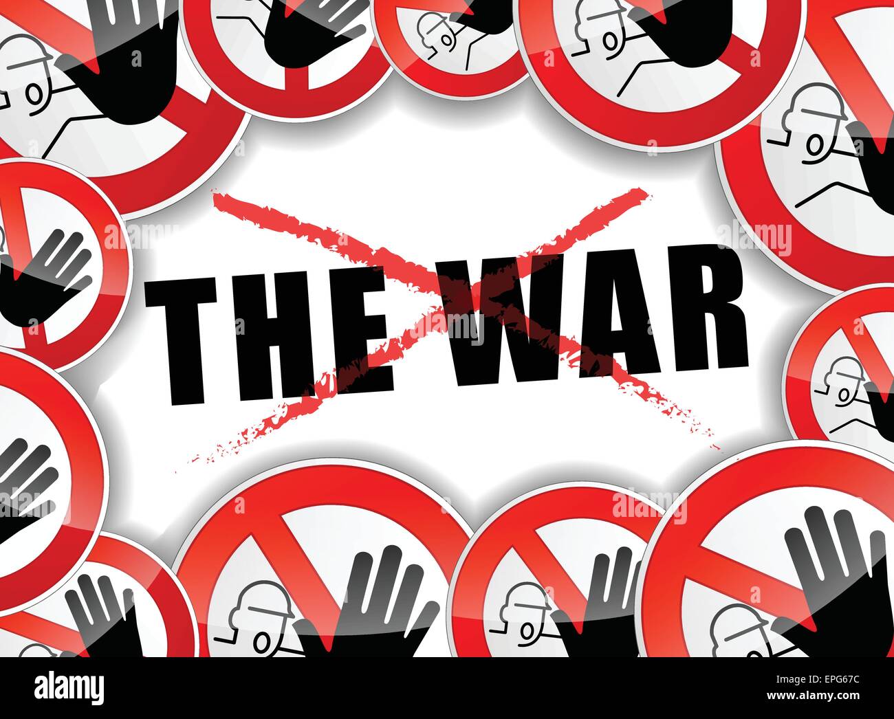 Stop the war illustration hi-res stock photography and images - Alamy