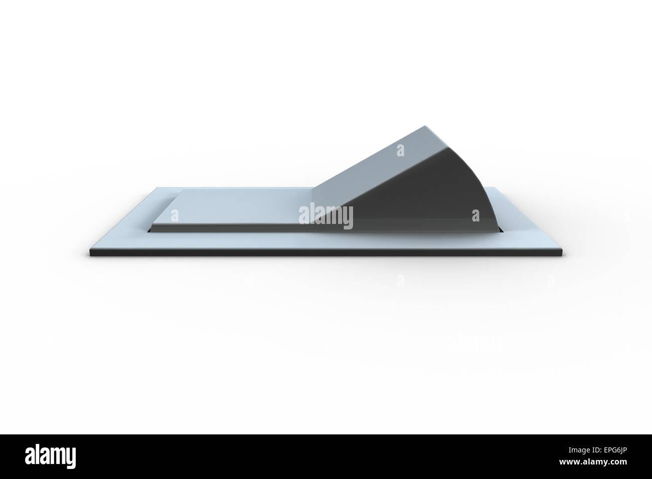 Digitally generated white flip switch Stock Photo - Alamy