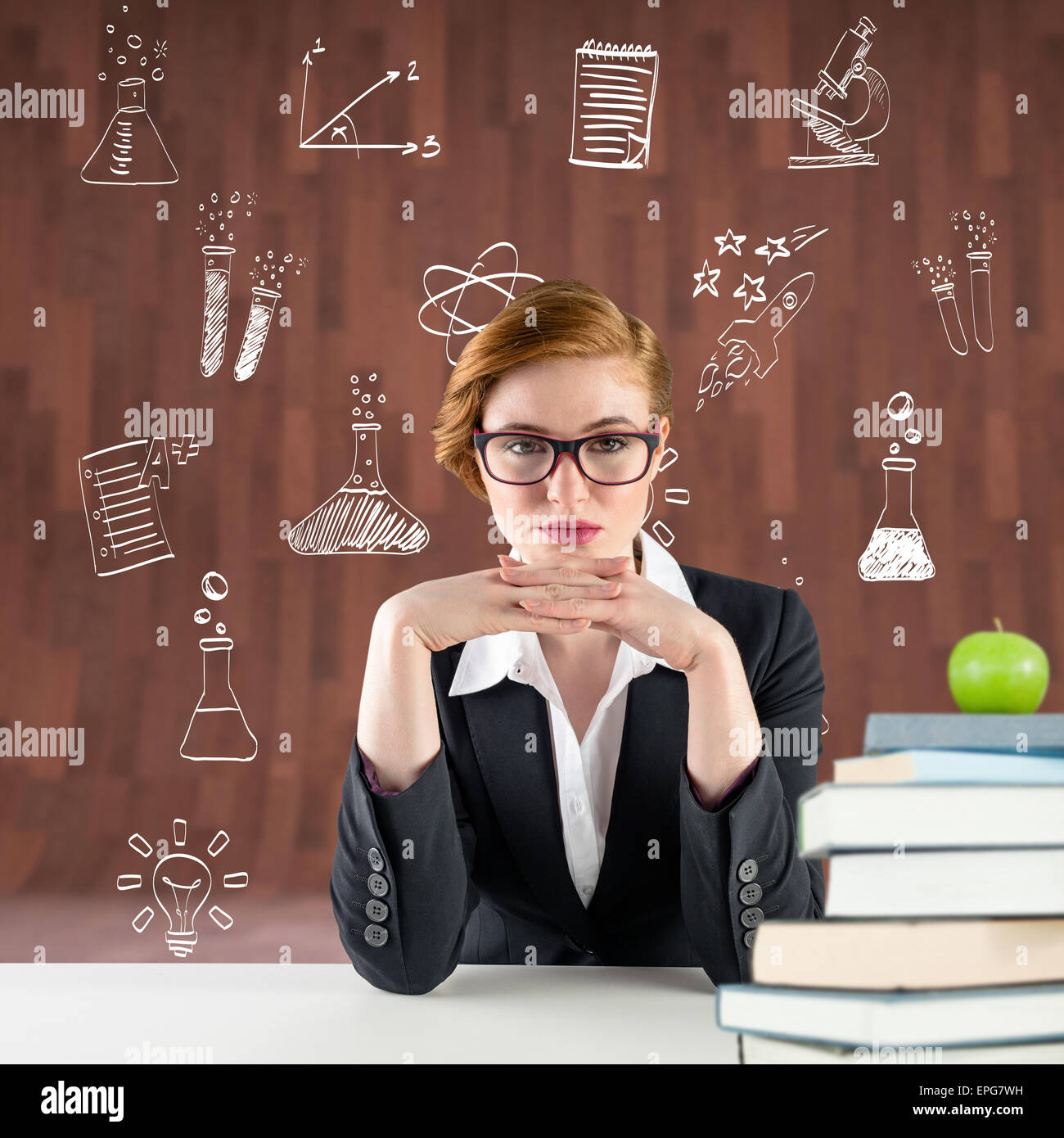 Math teacher female equation hi-res stock photography and images - Alamy