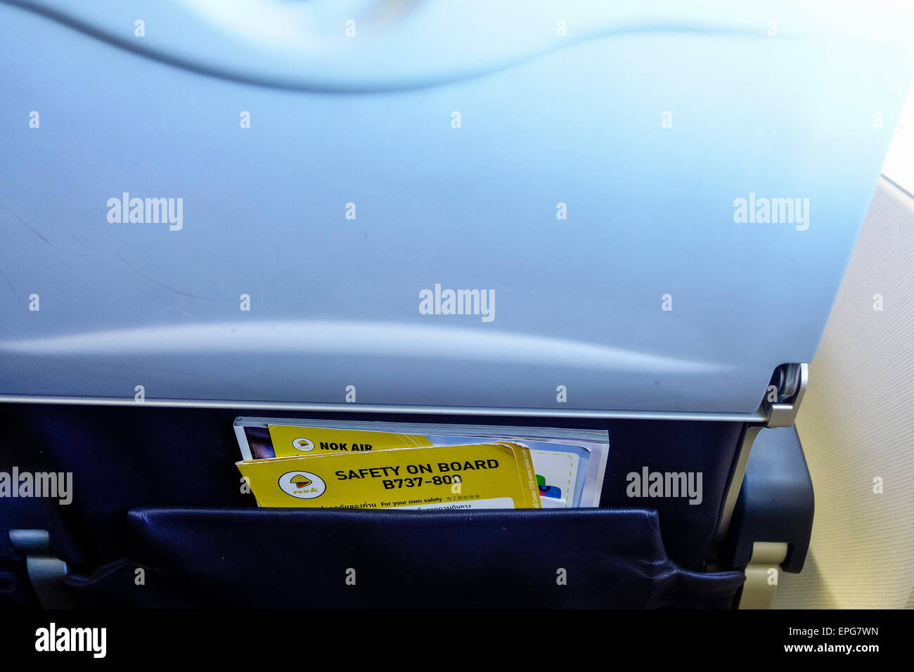 Aircraft safety on board card hi-res stock photography and images - Alamy