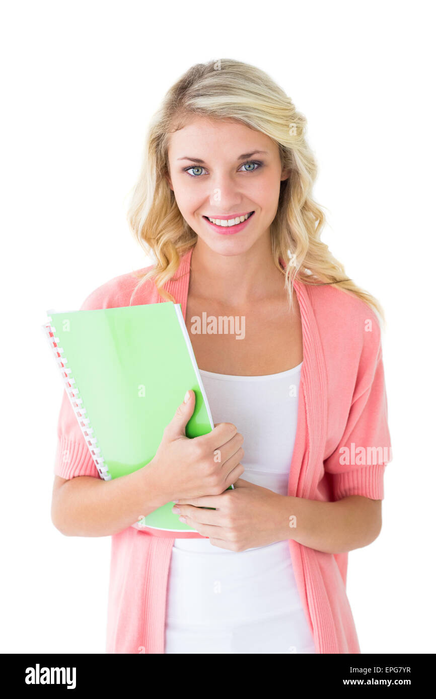 Attractive student smiling at camera Stock Photo - Alamy
