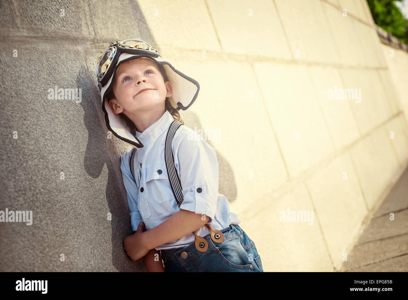 Child is flying up hi-res stock photography and images - Alamy