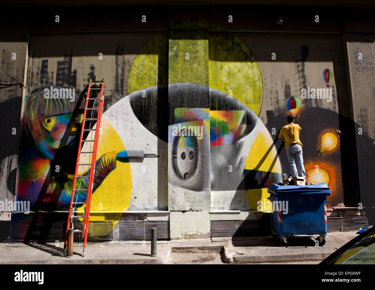 Street art Athens Greece Stock Photo - Alamy