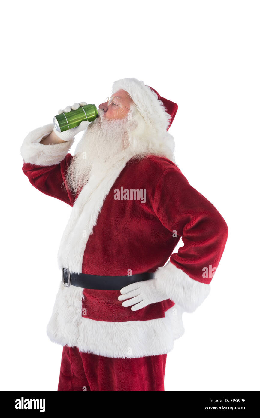 Father christmas drinking beer hi-res stock photography and images - Alamy