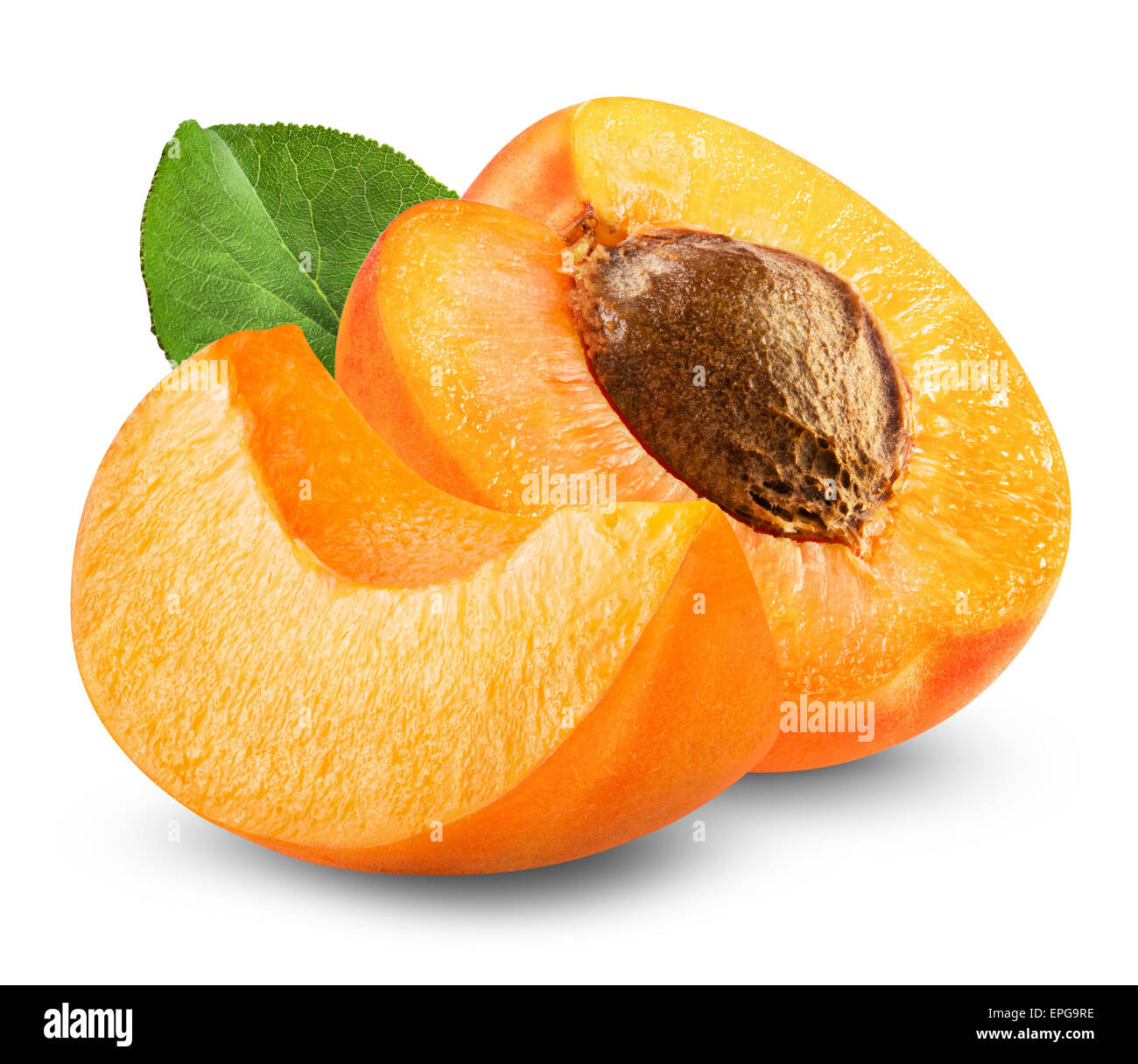 Apricot fresh Cut Out Stock Images & Pictures - Alamy