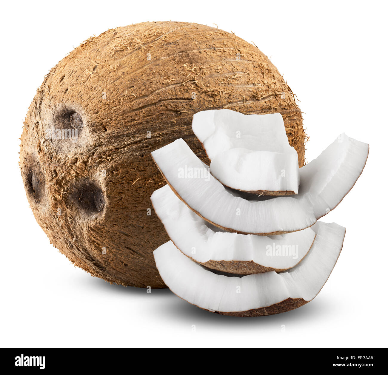 Coconut picture Cut Out Stock Images & Pictures - Alamy
