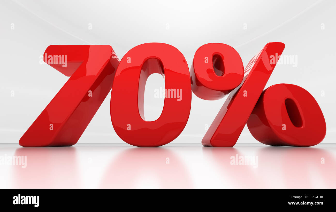 3D seventy percent Stock Photo - Alamy