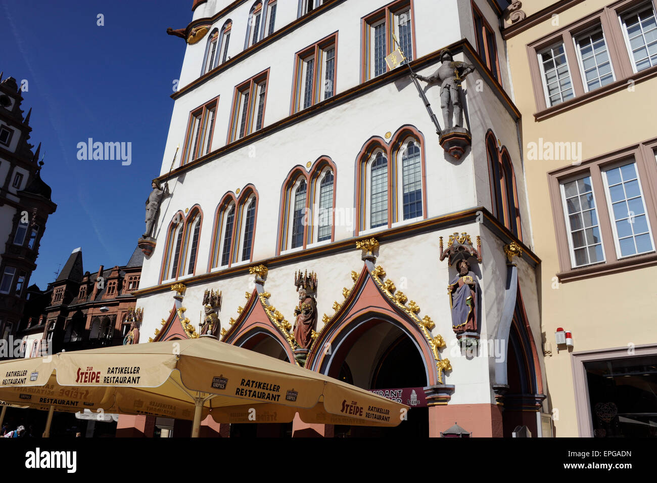 Trier,Treves,Steipe house,Ratikeller restaurant,Hauptmark,old town ...