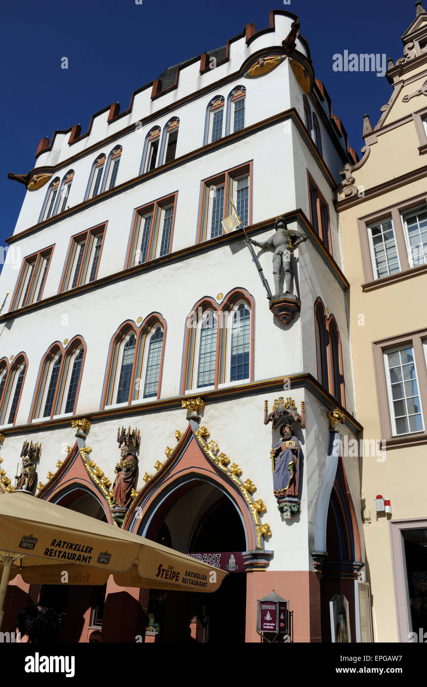 Trier,Treves,Steipe house,Ratikeller restaurant,Hauptmark,old town ...