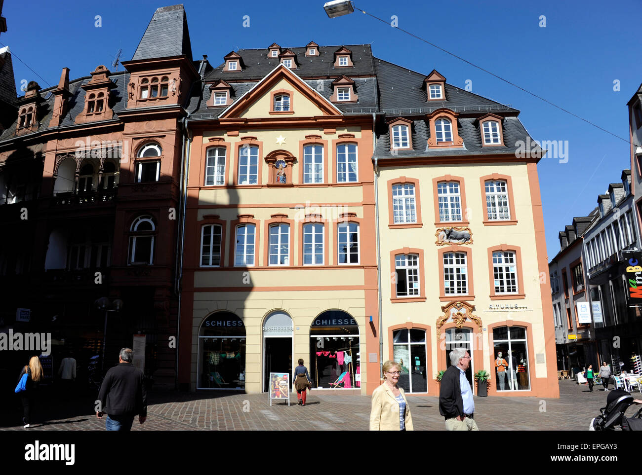 Trier,Treves,Hauptmark,old town,pedestrian zone,Rhineland-Palatinate ...