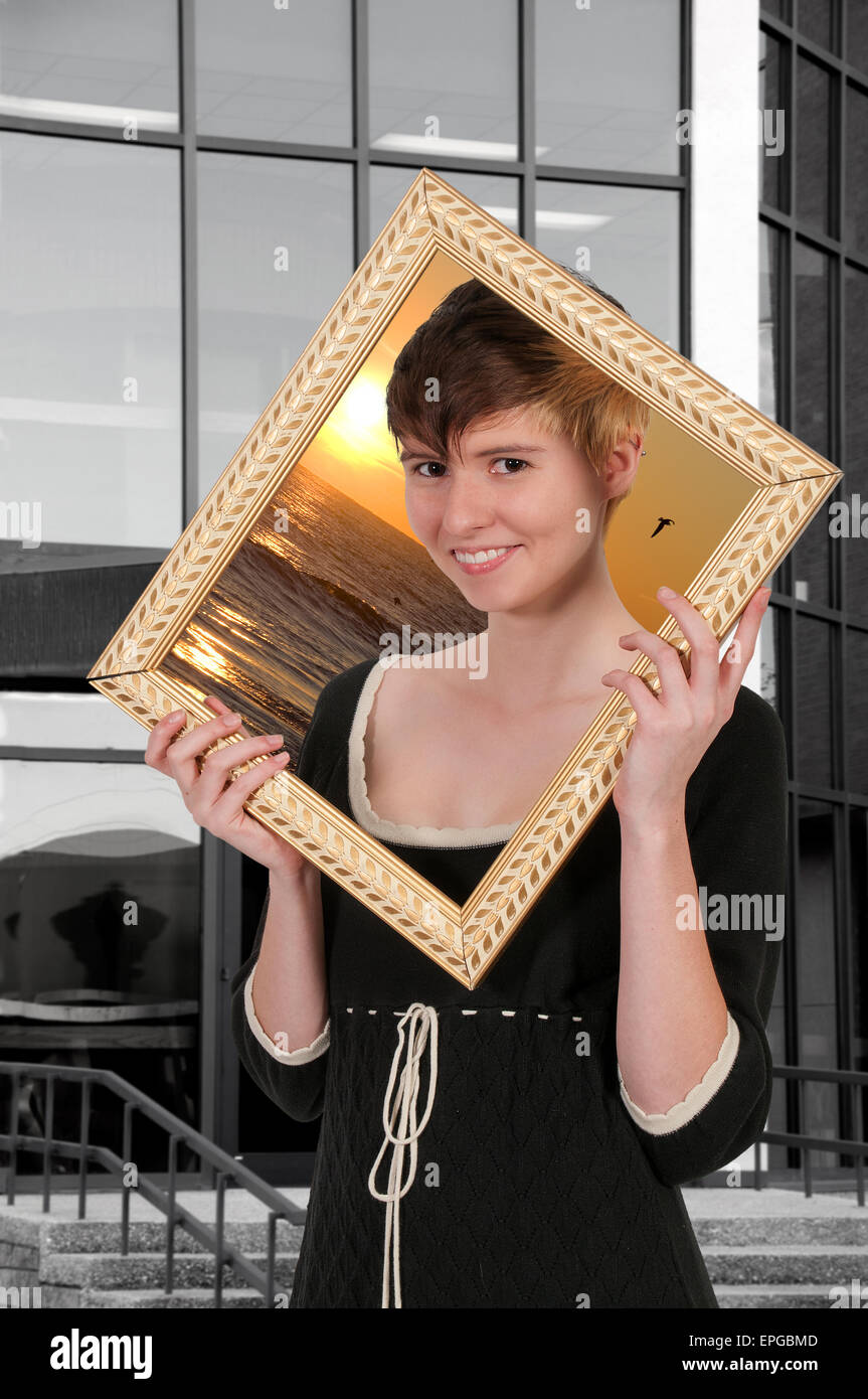 Attractive frame border hi-res stock photography and images - Alamy