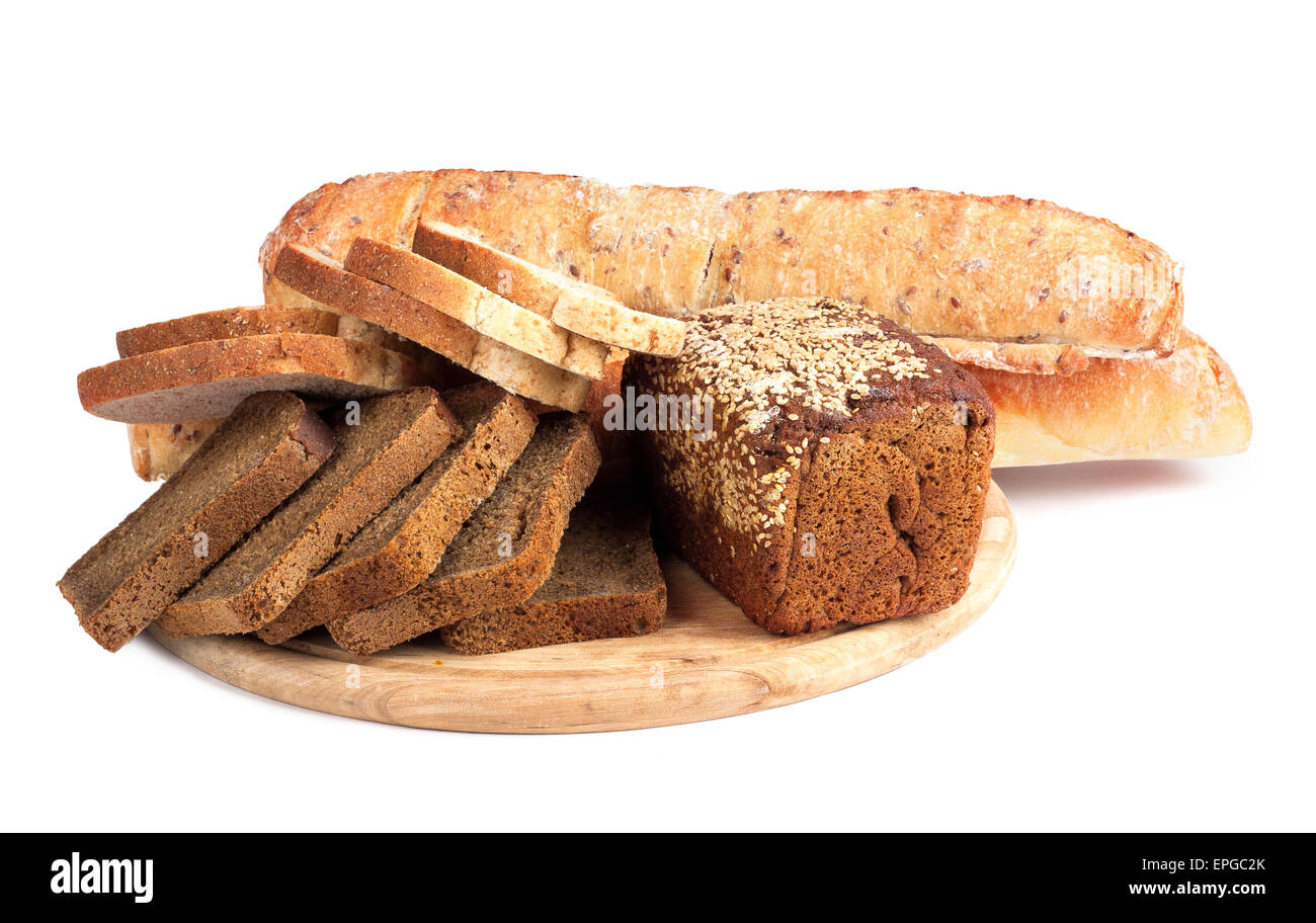 Bread from rye and wheat flour of rough grinding Stock Photo - Alamy