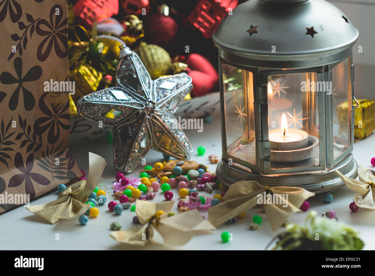 Christmas still life Stock Photo - Alamy
