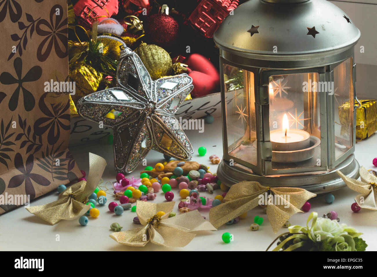 Christmas still life Stock Photo - Alamy