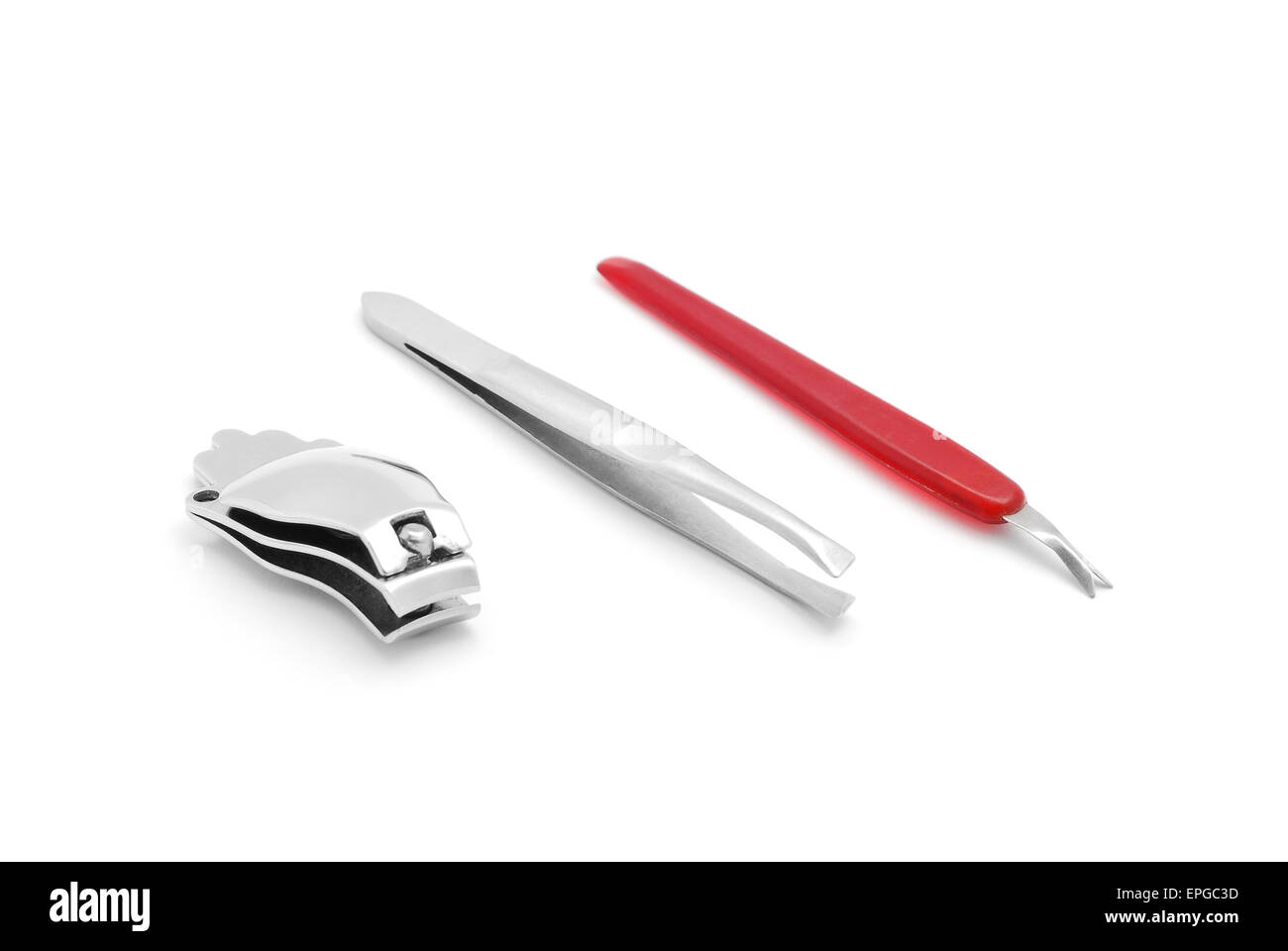Manicure pedicure tools Cut Out Stock Images & Pictures - Alamy