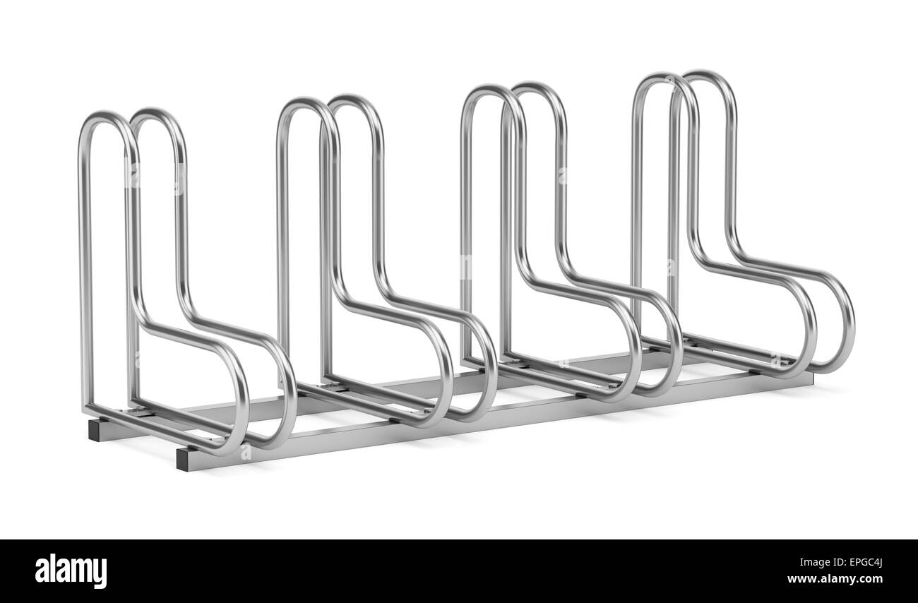street bicycle rack isolated on white background Stock Photo - Alamy