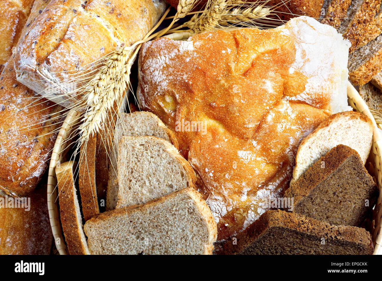 Bread from rye and wheat flour of rough grinding Stock Photo - Alamy