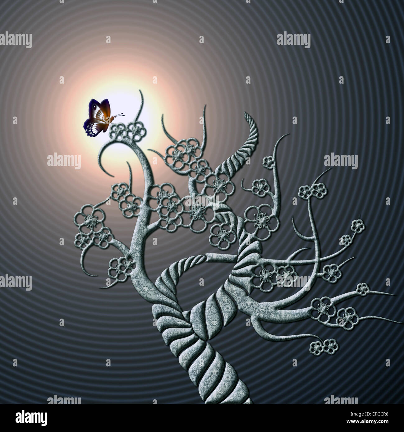 Tree of happiness Stock Photo - Alamy