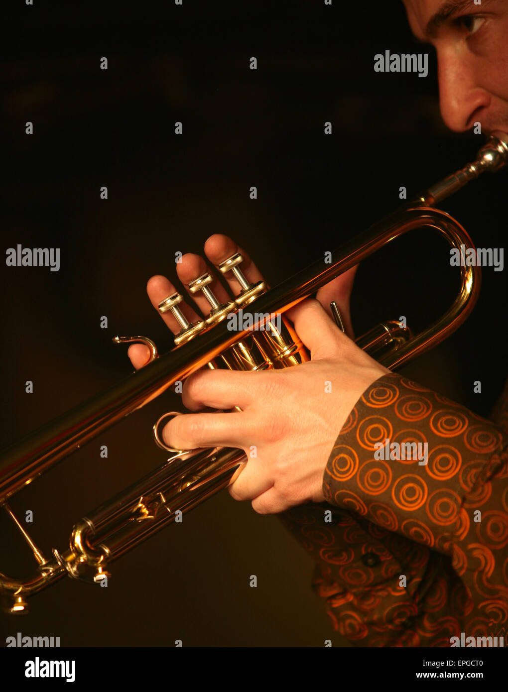 Trombone player at parade hi-res stock photography and images - Alamy