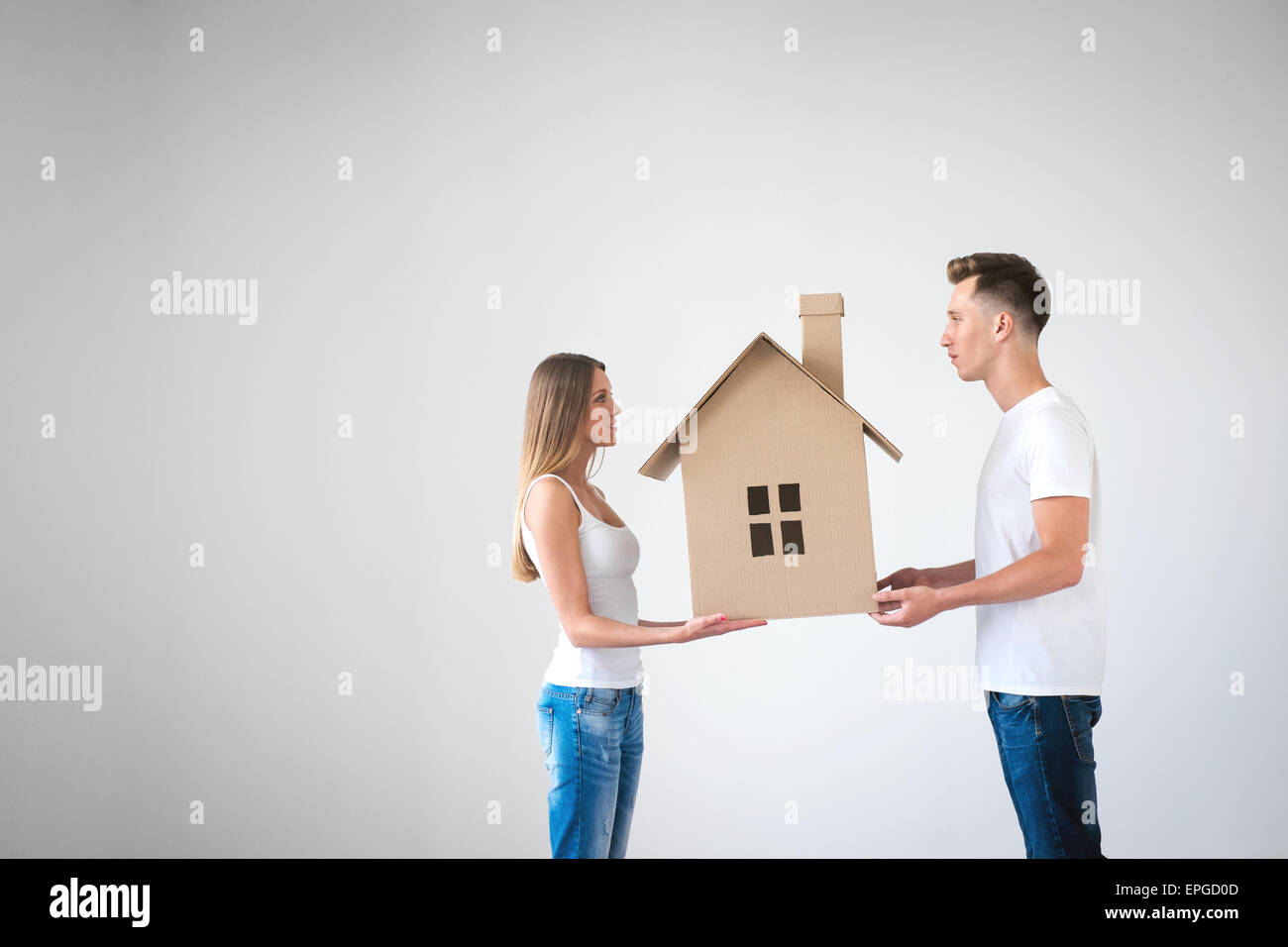 Pasteboard house hi-res stock photography and images - Alamy