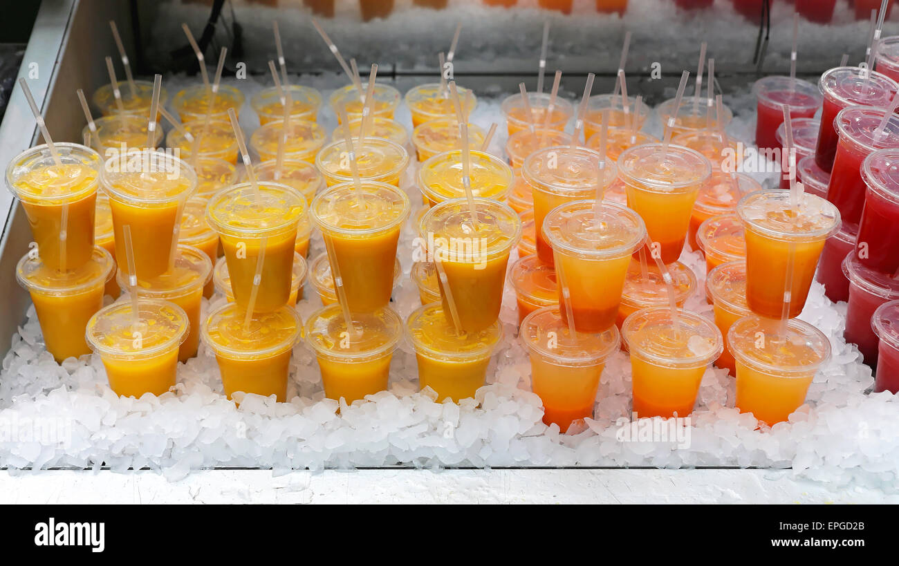 Juice cups hi-res stock photography and images - Alamy