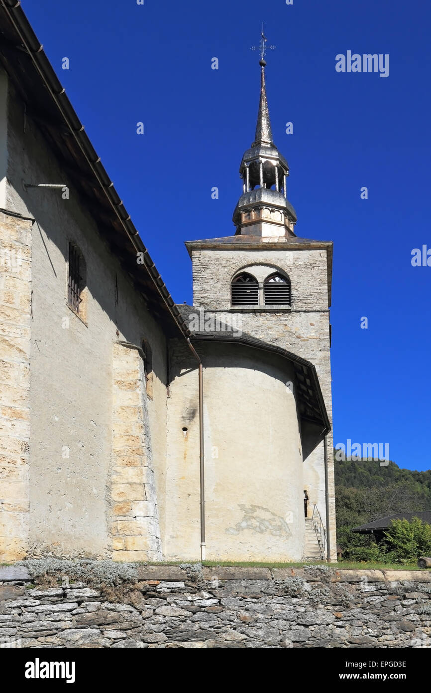 The church with the belltower Stock Photo - Alamy