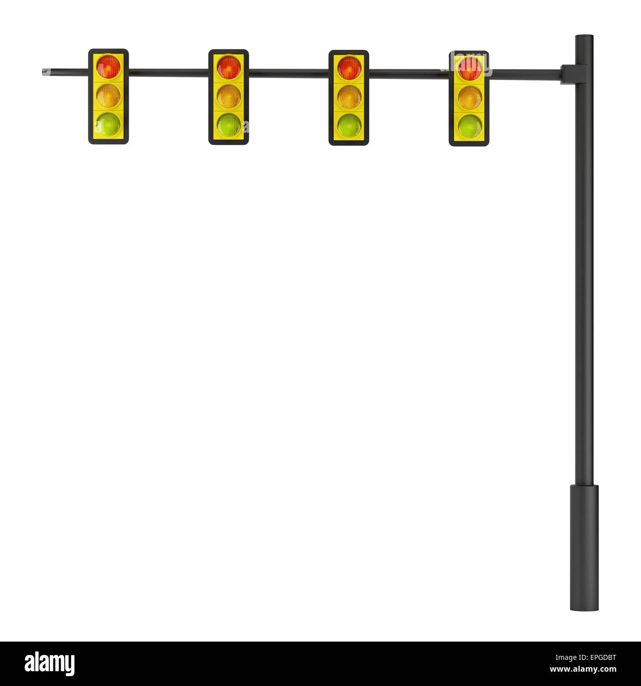 traffic light isolated on white background Stock Photo - Alamy