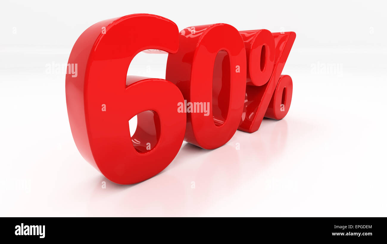 3D sixty percent Stock Photo - Alamy