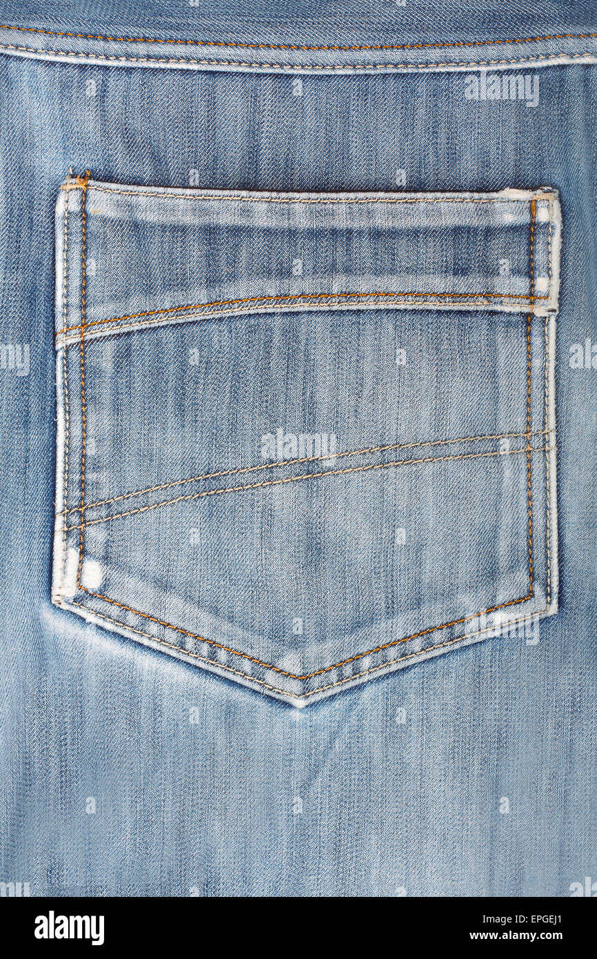Blue jeans back pocket. Beautiful casual style Stock Photo - Alamy