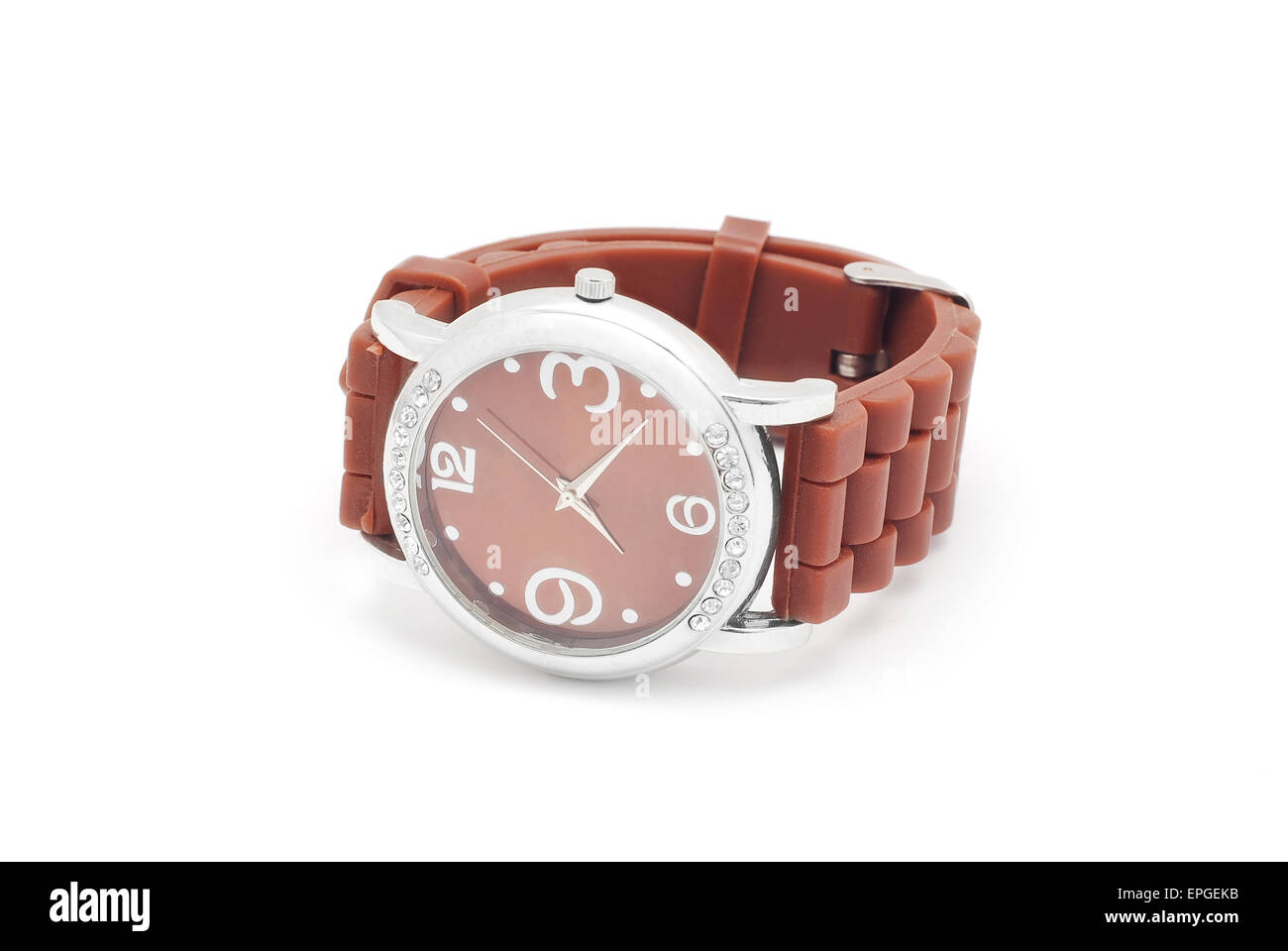 wrist watch on white background Stock Photo - Alamy