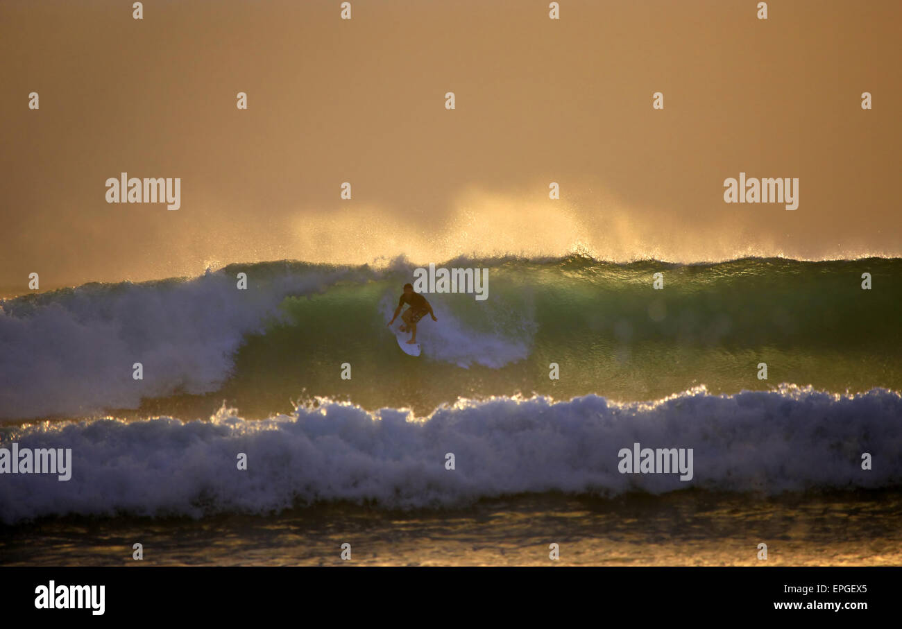 surfer on sunset Stock Photo - Alamy