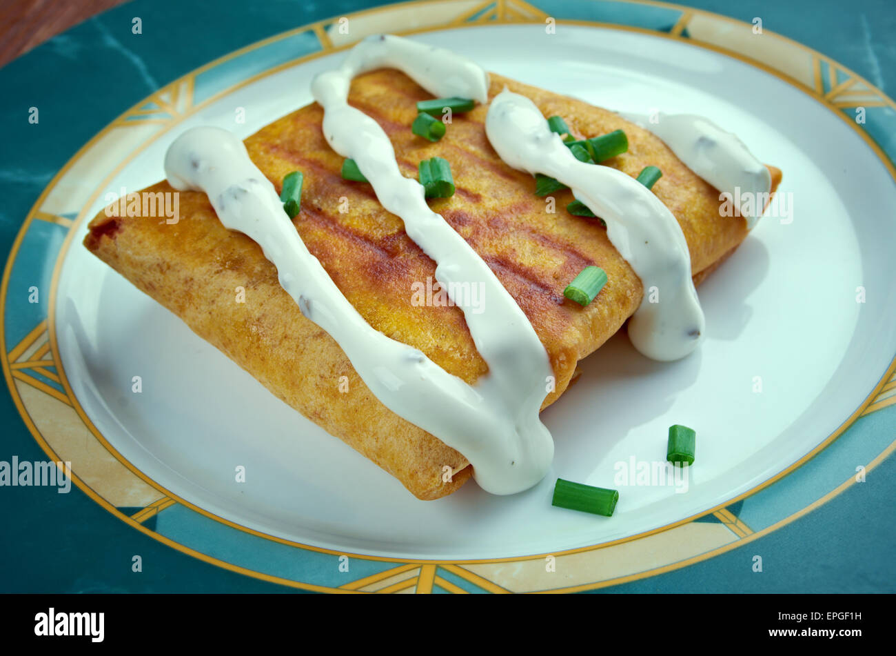 Chimichanga hi-res stock photography and images - Alamy