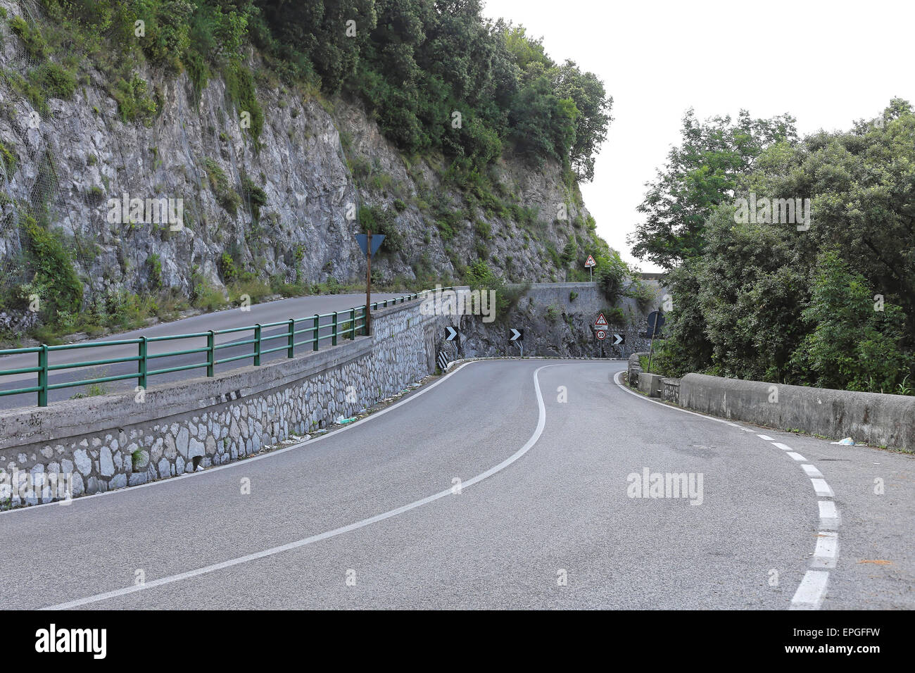 Amalfi drive italy coastal road hi-res stock photography and images - Alamy