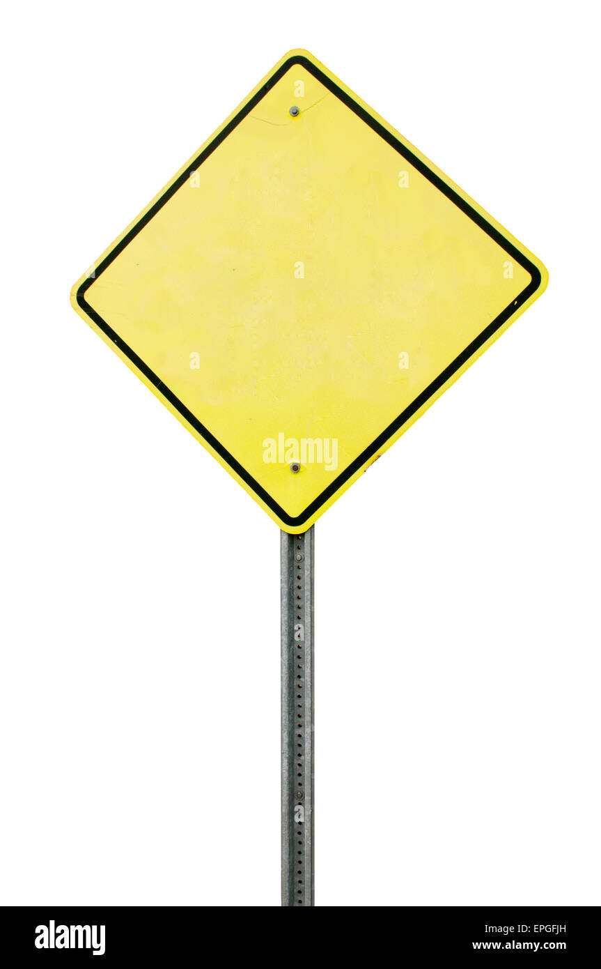 Blank road sign Stock Photo - Alamy